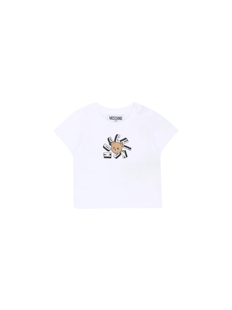 T-Shirt Moschino bianca con teddy bear – Alfredo Ponticelli